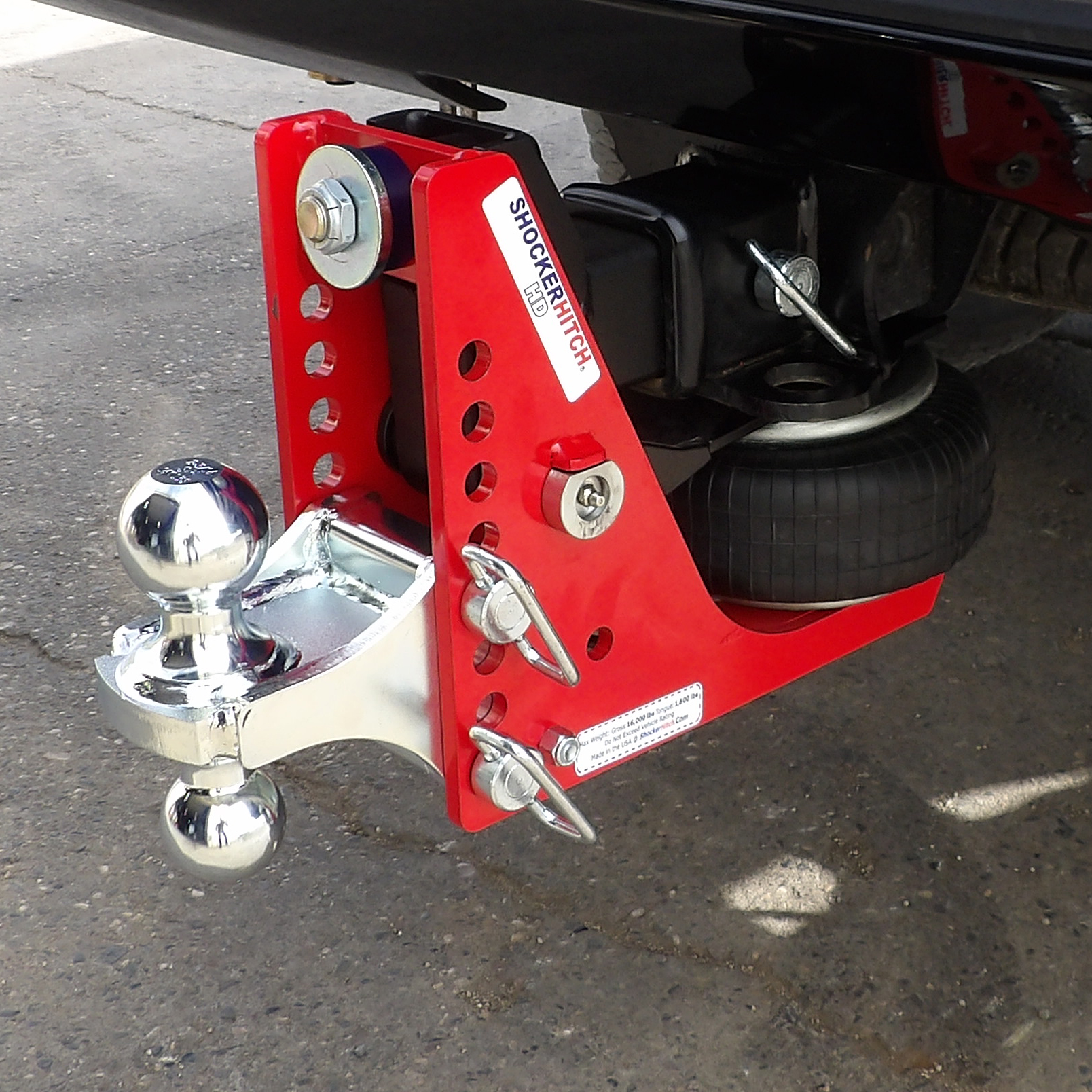 Shocker HD 20K Air Hitch with Combo Ball Mount
