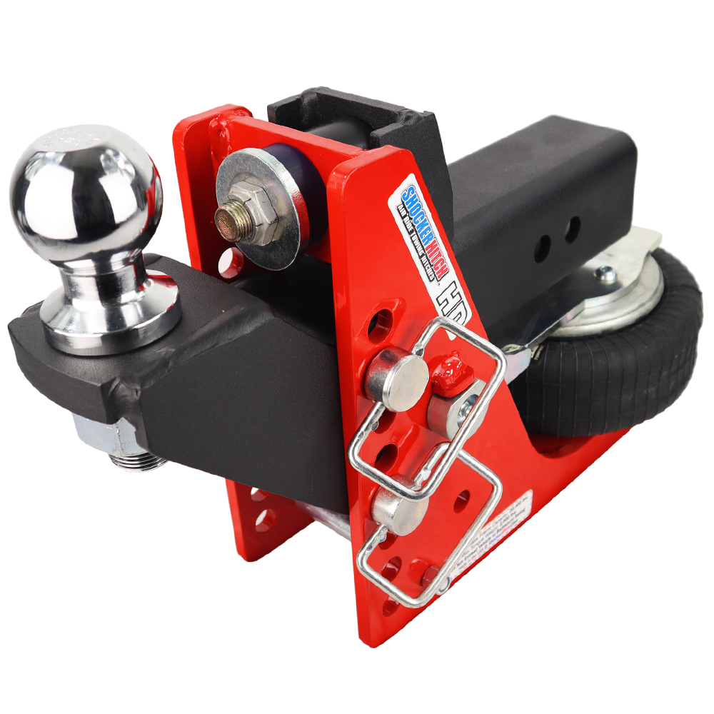 Shocker HD 20K Air Hitch – Raised Ball Mount (2″ Rise / 2″ of Drop)
