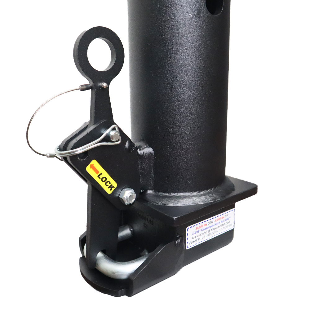 Shocker Shift Lock 30K Gooseneck Coupler for 2-5/16″ Ball w/ Adjustable ...