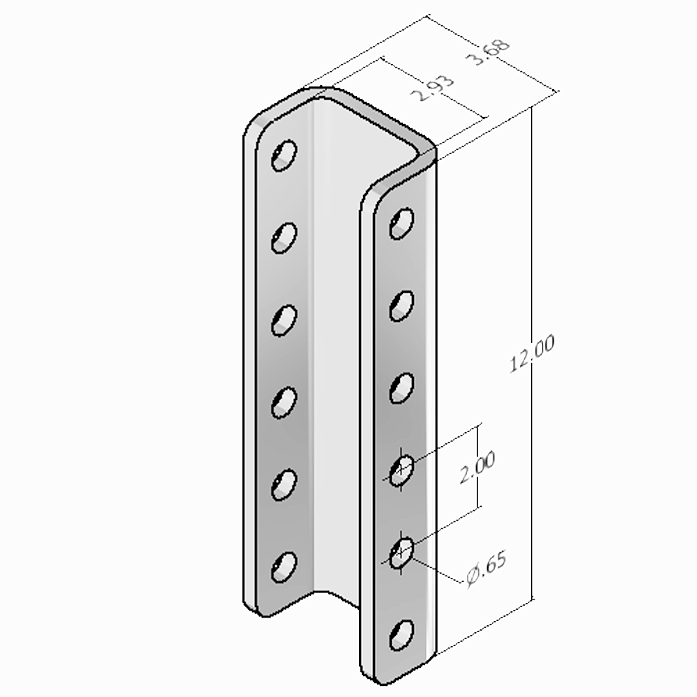 Shocker 10 Ton Pintle Ring w/ Adjustable Vertical Channel