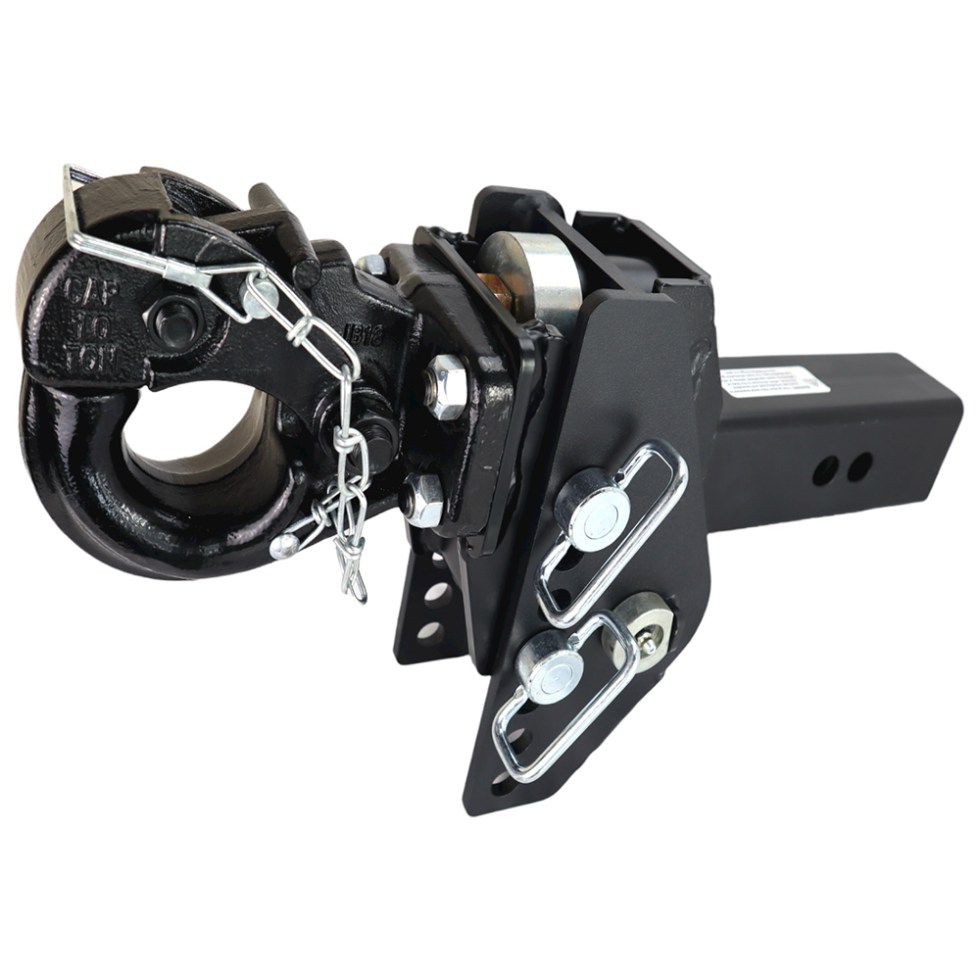 Shocker 20K Impact Max Adjustable Pintle Hitch 10 Ton – 20,000 lbs