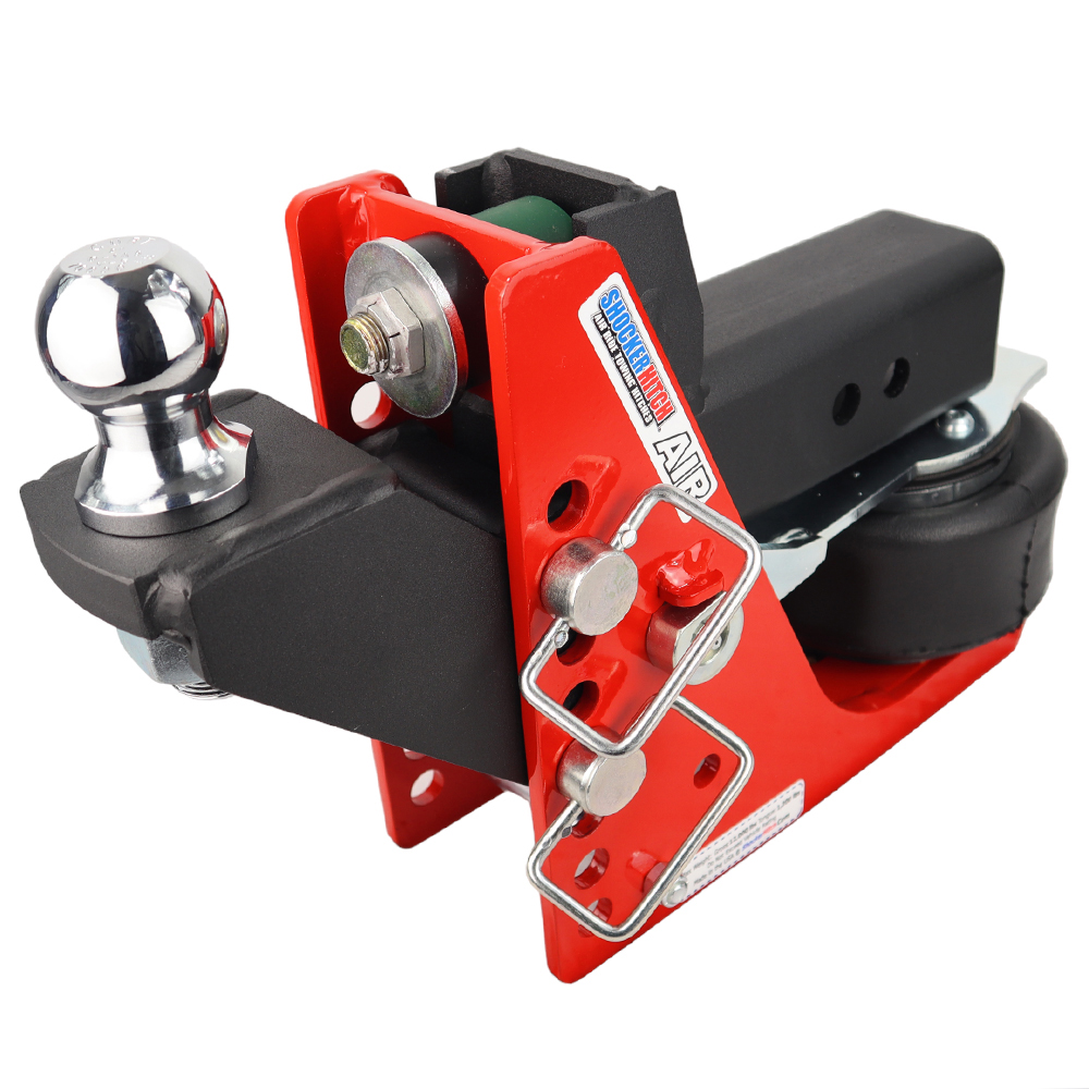 Shocker Air Receiver Hitch – Raised Ball Mount (+2″ Rise / 2″ Drop)
