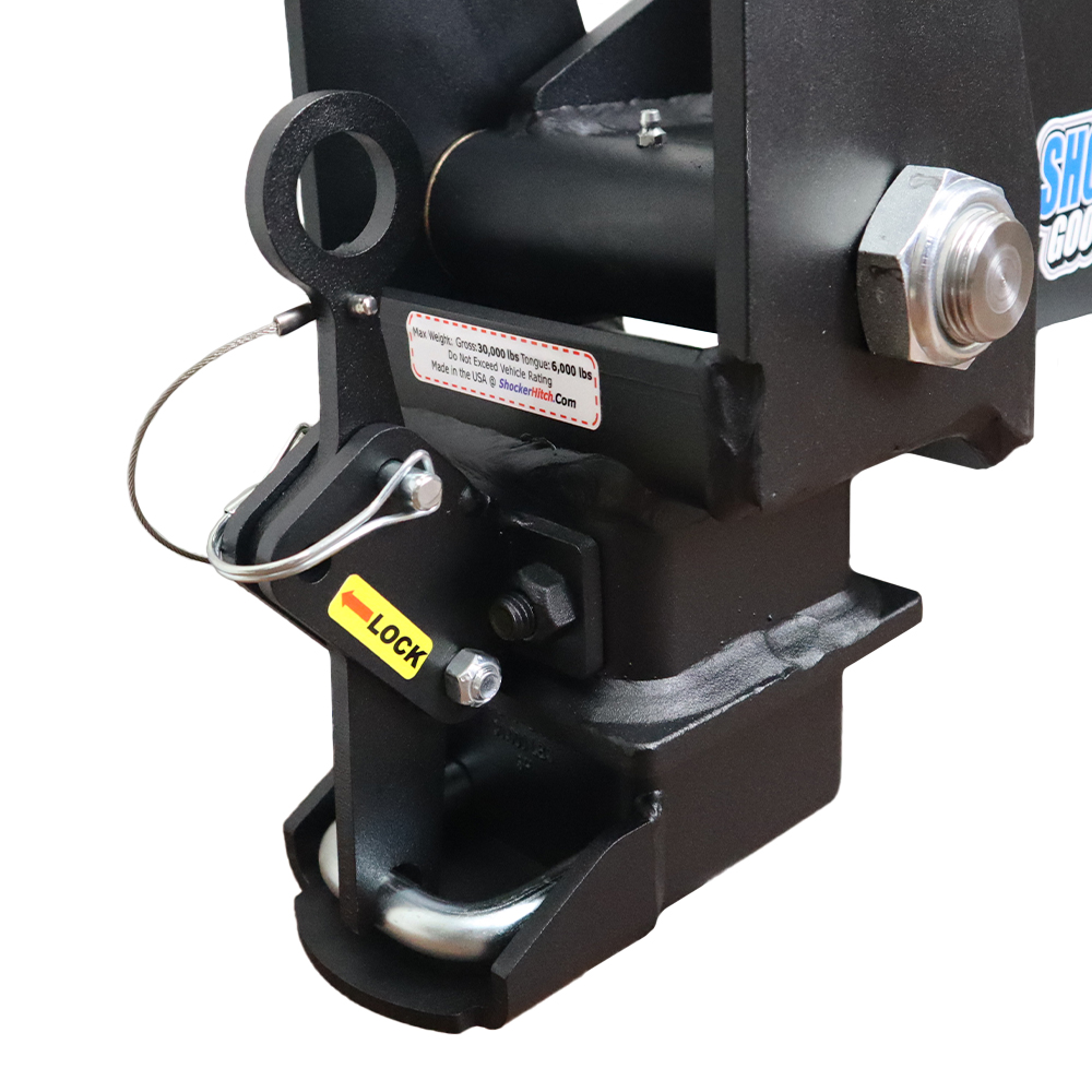 Shocker 30K Gooseneck Air Hitch & 9″ Extension Coupler for 2-5/16″ Ball