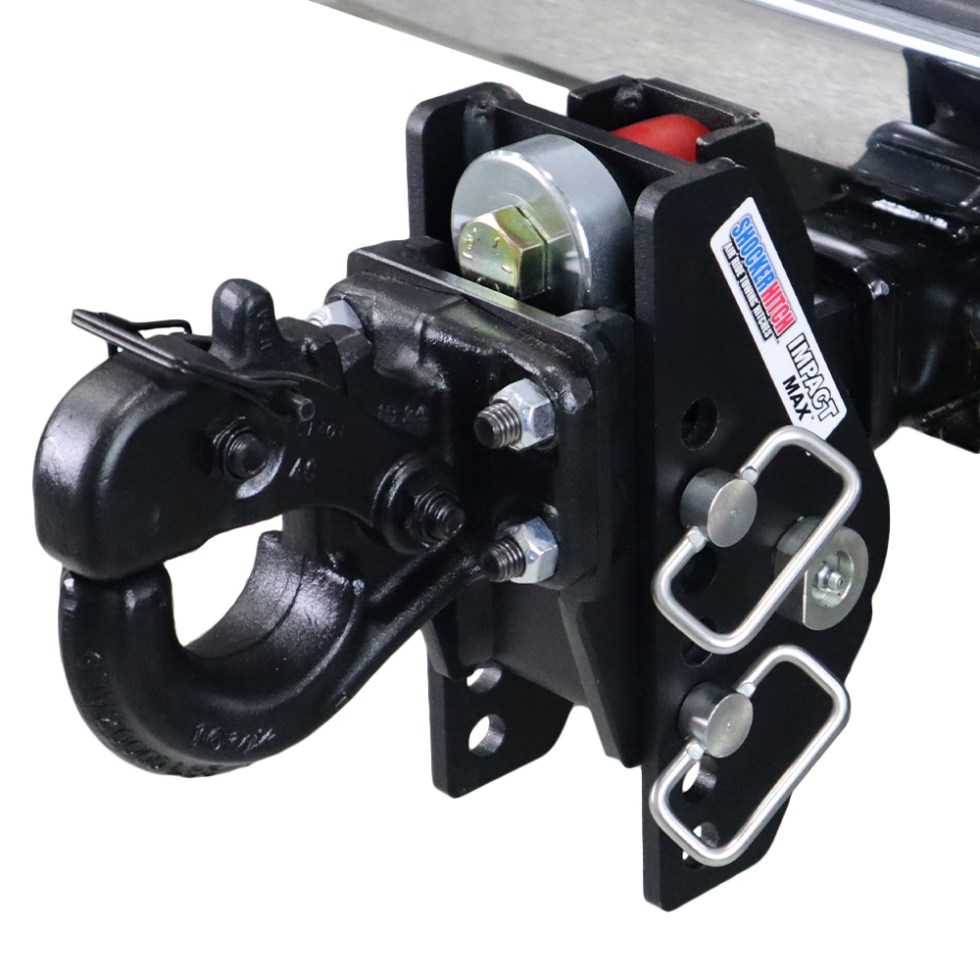 Shocker 20K Impact Max Adjustable Pintle Hitch 10 Ton – 20,000 lbs