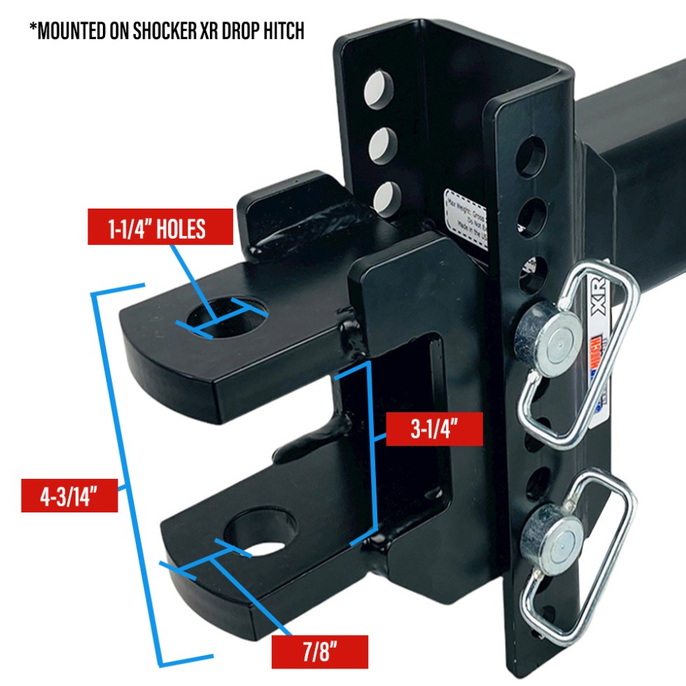 Shocker Clevis Pin Ball Mount Attachment