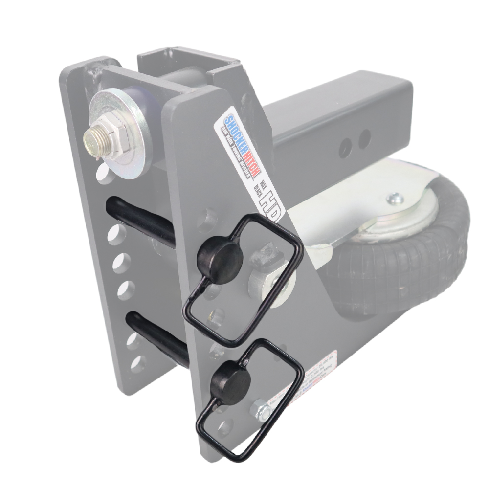 Shocker 5/8" x 5" Black D-Handle Hitch Pins