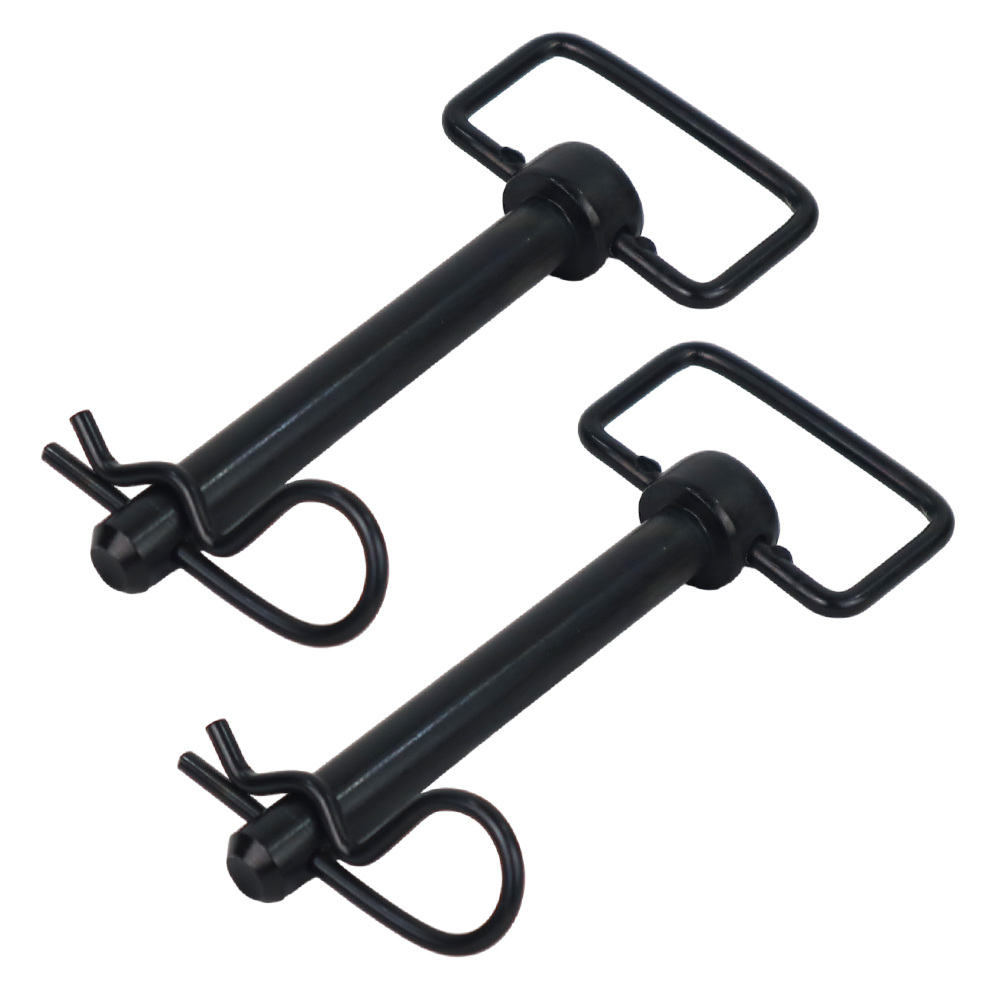 Shocker 5/8″ x 5″ Black Ball Mount D-Handle Hitch Pins with Clips