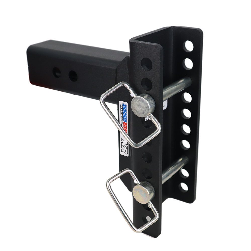 Shocker XR Adjustable Hitch w/ Black Combo Ball & Sway Control Towing Kit