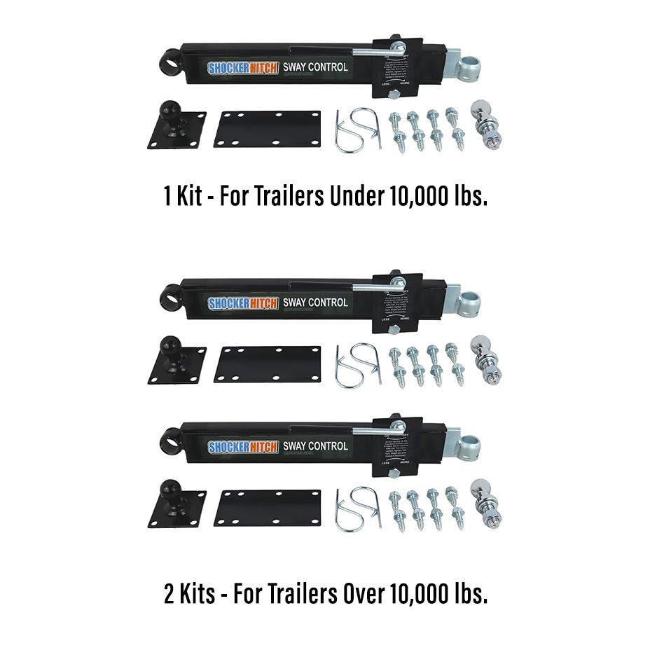 Shocker Air Hitch Combo Ball & Sway Control Towing Kit