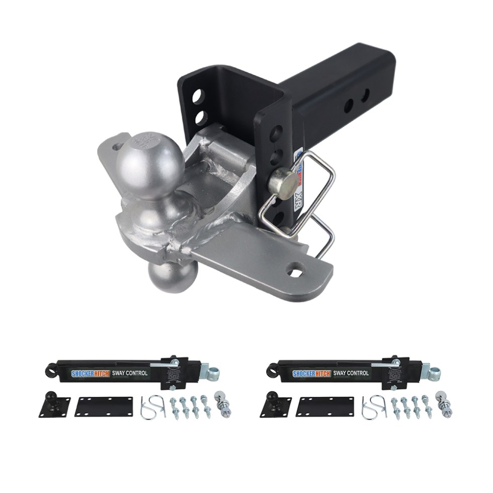Shocker XR Adjustable Hitch Combo Ball & Sway Control Towing Kit