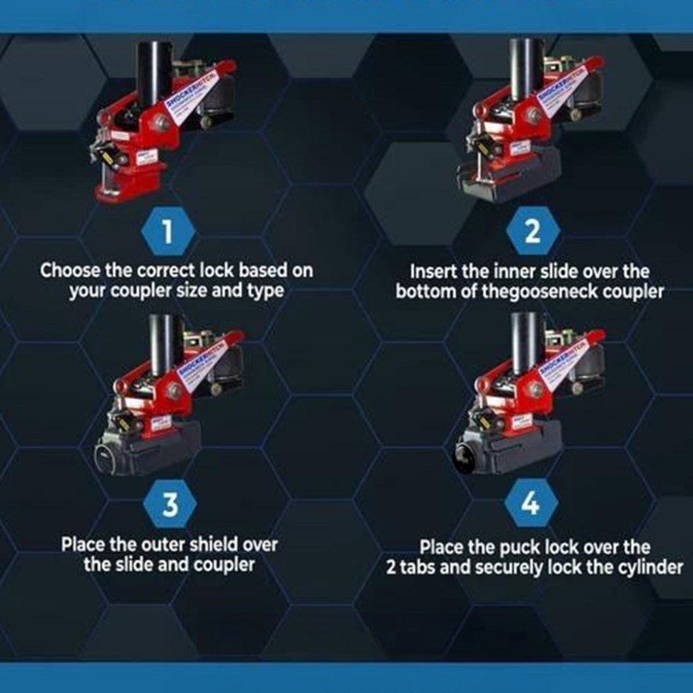 Shocker Shift Lock Gooseneck Coupler Lock Kit