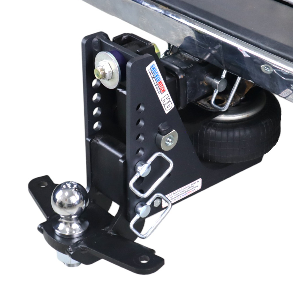 Shocker HD Max Black Air Drop Hitch with Sway Control Bar Tabs 4-1/2 ...