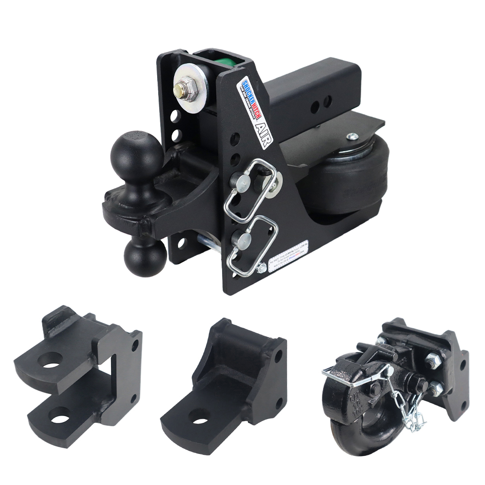 Shocker Max Black Air Hitch Combo Farm Mount Towing Kit