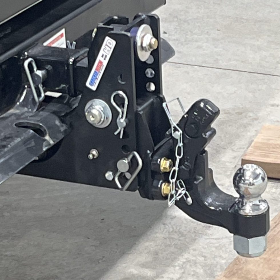 Shocker HD 20K Max Black Air Pintle & Ball Combo Hitch