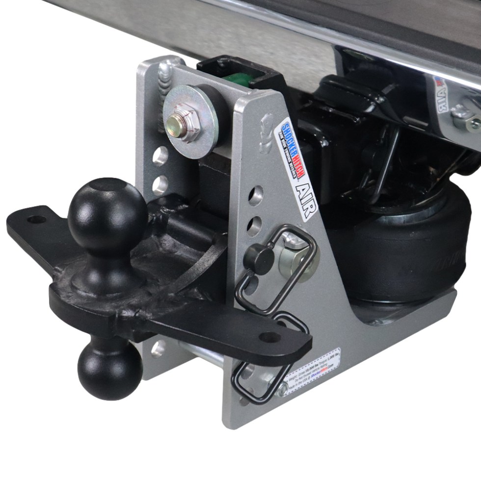 Shocker Streamline Aluminum Air Hitch with Sway Control Combo Ball Mount