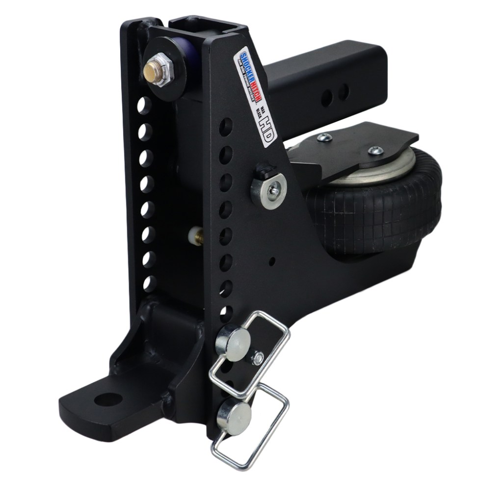Shocker HD Max Black Super Drop Air Hitch with Drawbar