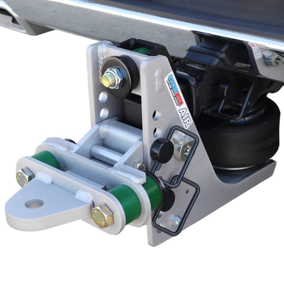 Shocker Streamline Aluminum Air Hitch with Cushion Drawbar