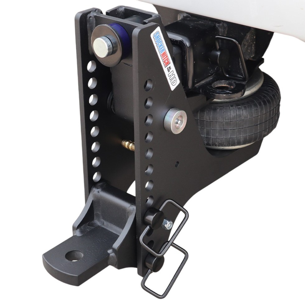 Shocker HD Max Black Super Drop Drawbar Air Hitch - Farm