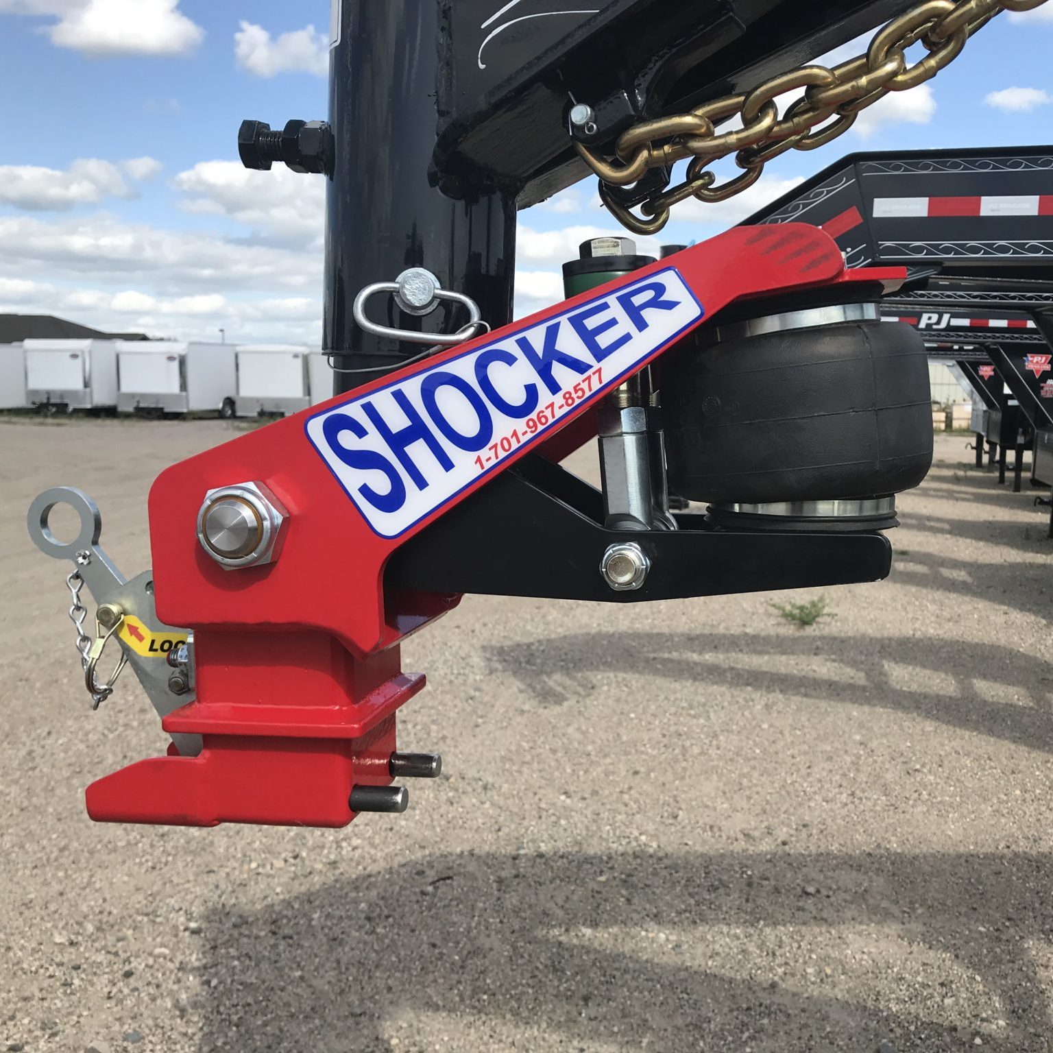 Shocker Gooseneck Air Hitch & Coupler for Trailerman Trailers
