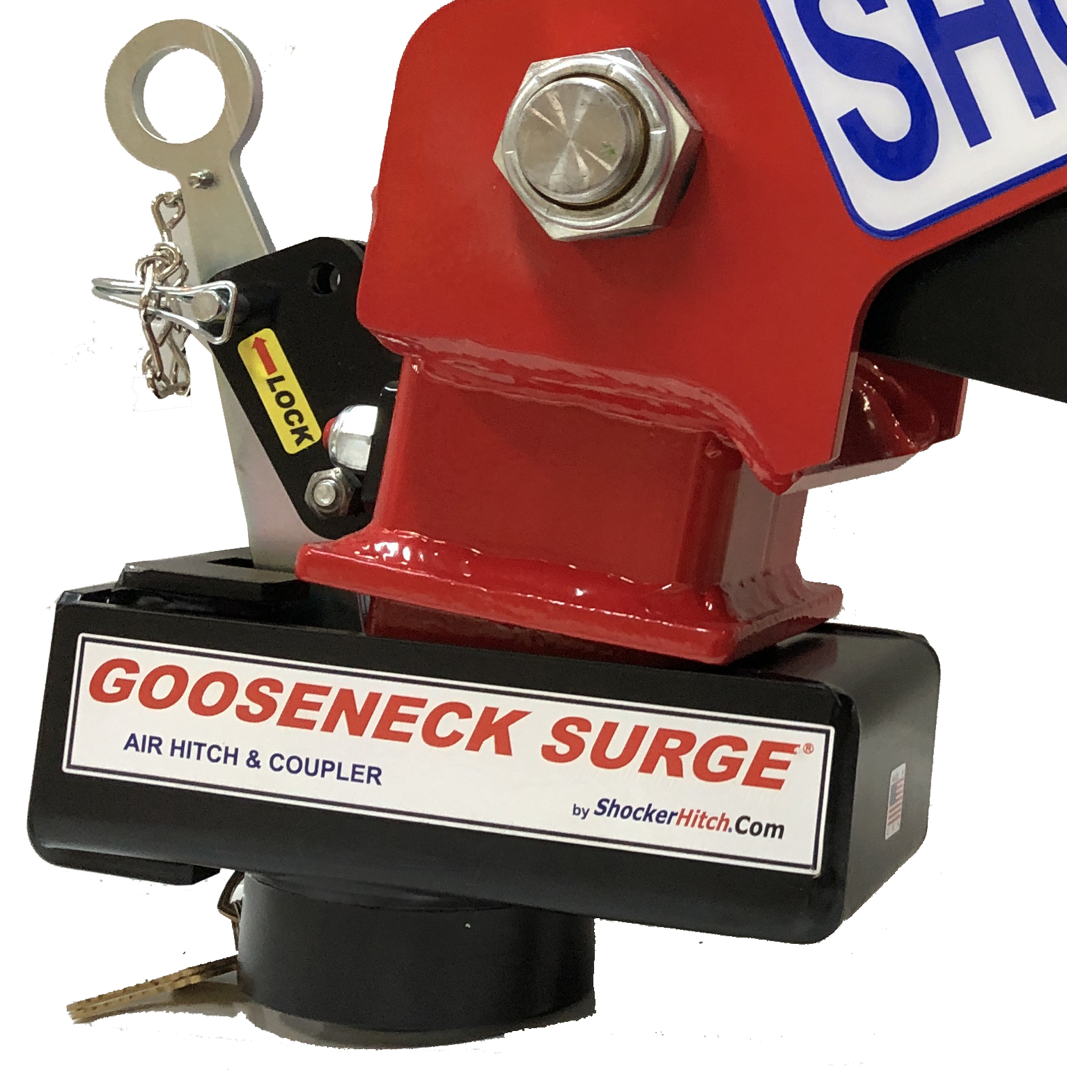 Shocker Gooseneck Air Hitch & Coupler for Lakota Trailers