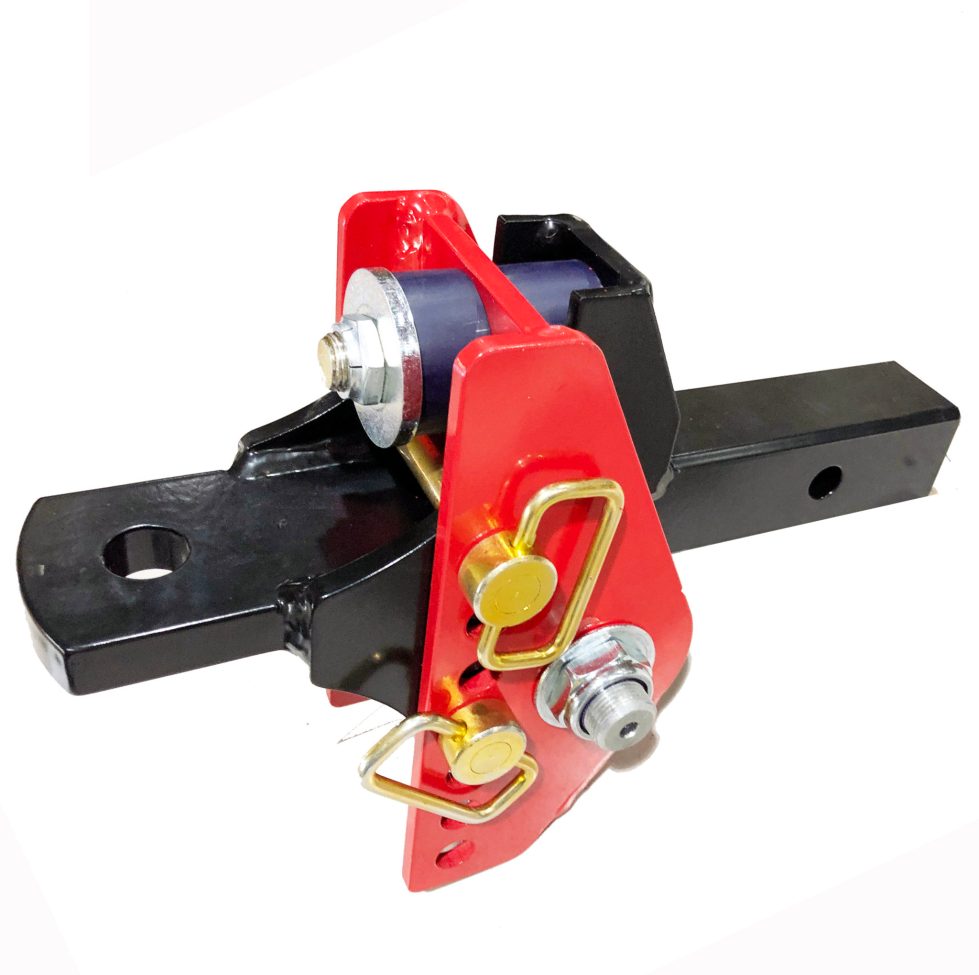 Shocker Impact Cushioned Draw Bar Hitch Mount w/ 1" hole - Farm Hitch ...